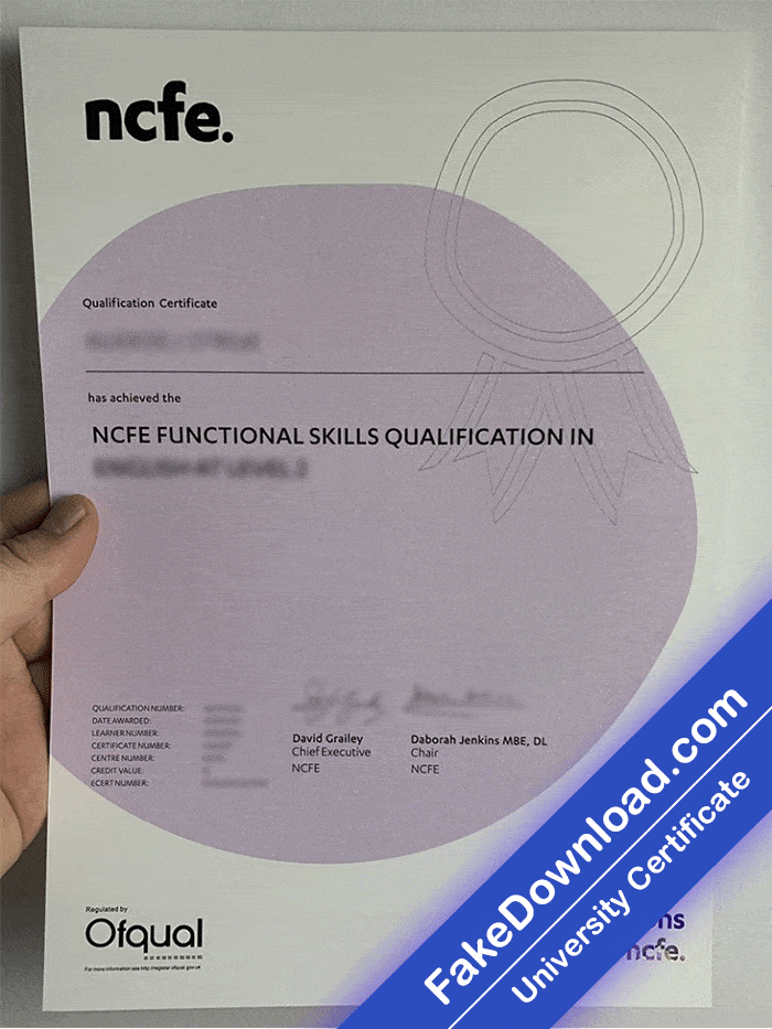 NCFE | download fake | Fake Sample