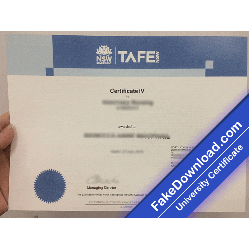 TAFE NSW | download fake | Fakesample