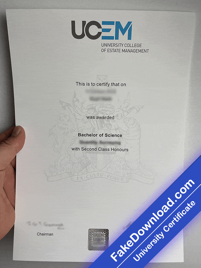 Estate Management (UCEM) | download fake | Fakesample