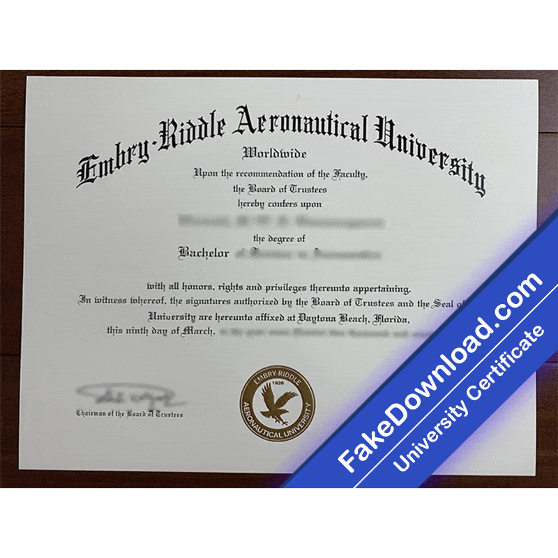 Embry Riddle Aeronautical | download fake | Fakesample