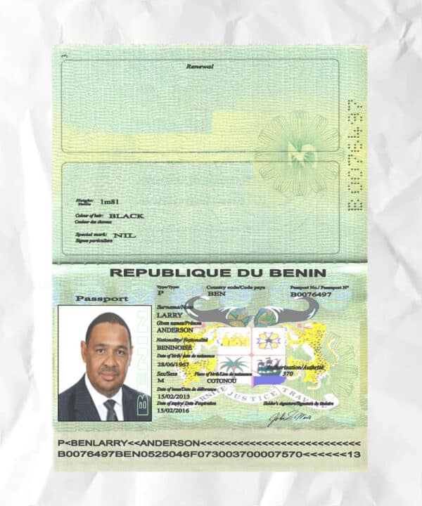 Benin | download fake | Fake Sample