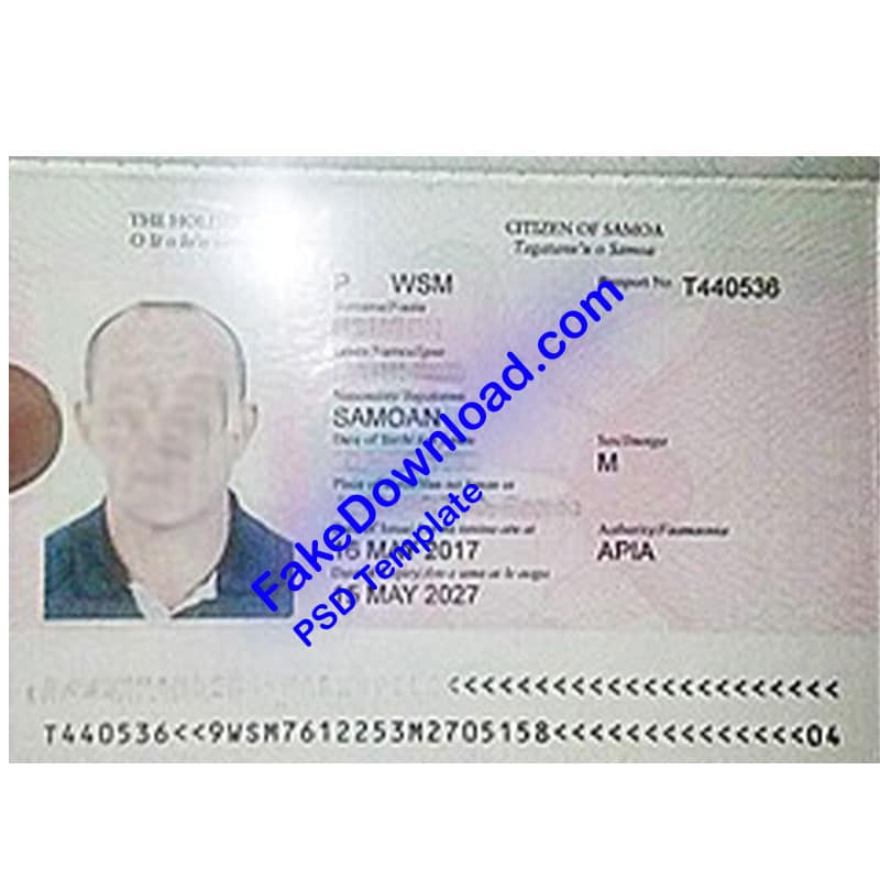 Samoa | download fake | Fake Sample