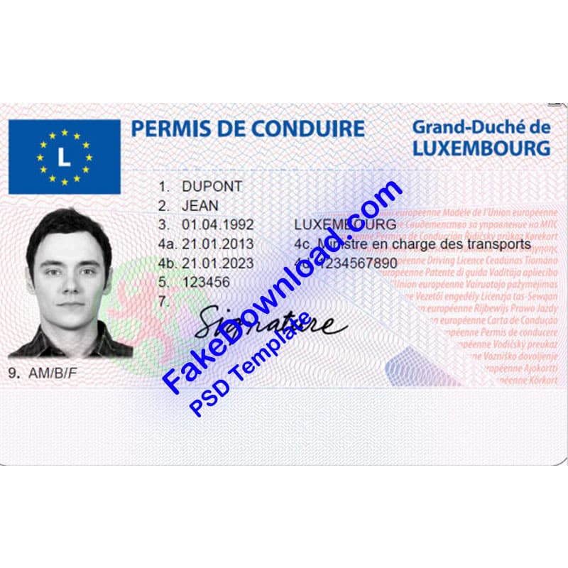 Luxembourg | download fake | Fake Sample
