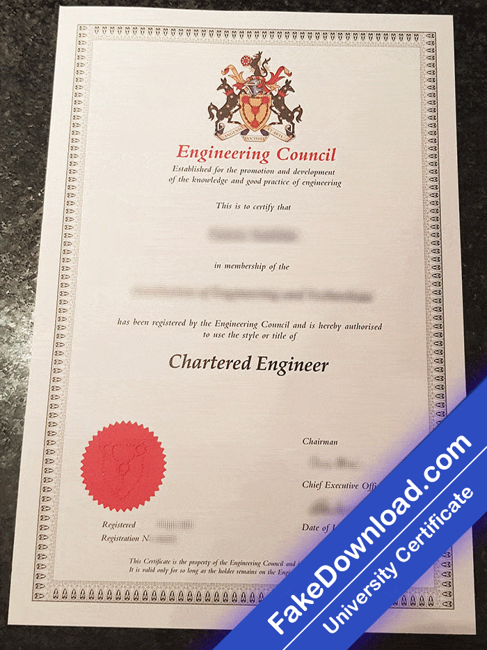Chartered Engineer (CEng) | download fake | Fakesample