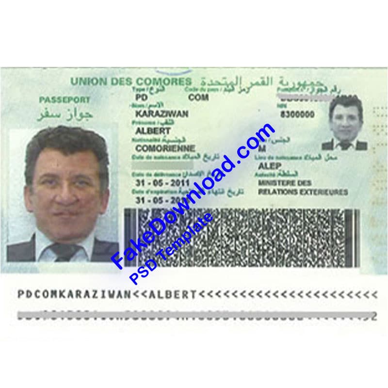 Comoros | download fake | Fake Sample