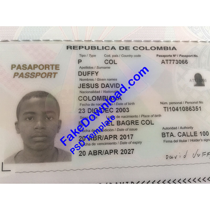Colombia | download fake | Fake Sample