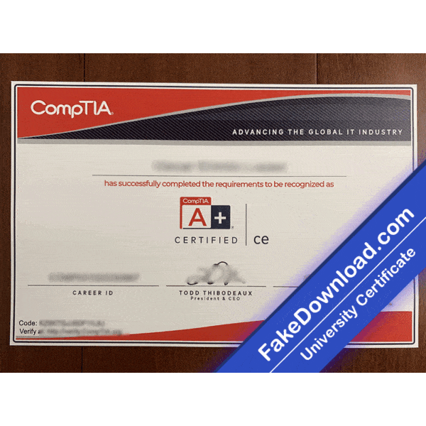 CompTIA | download fake | Fakesample