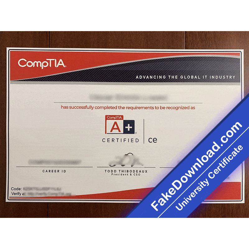 CompTIA | download fake | Fakesample