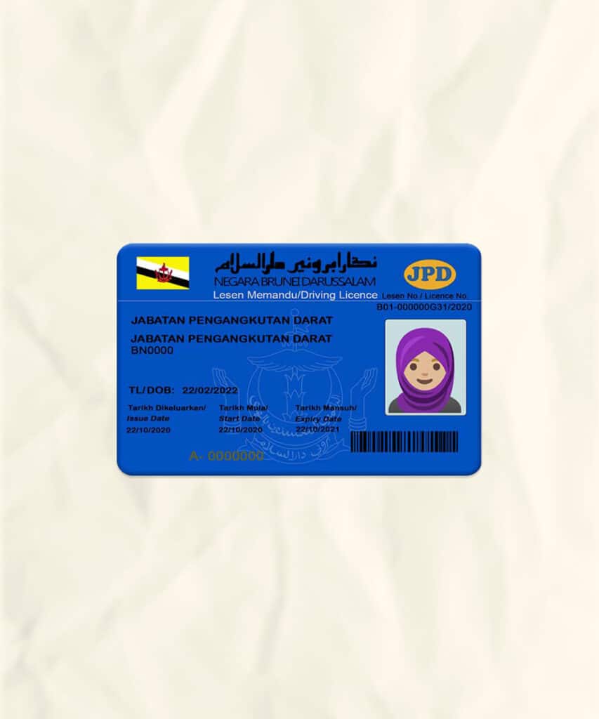 Bhutan Driver Licence Fake Template | Editable PSD/AI Download