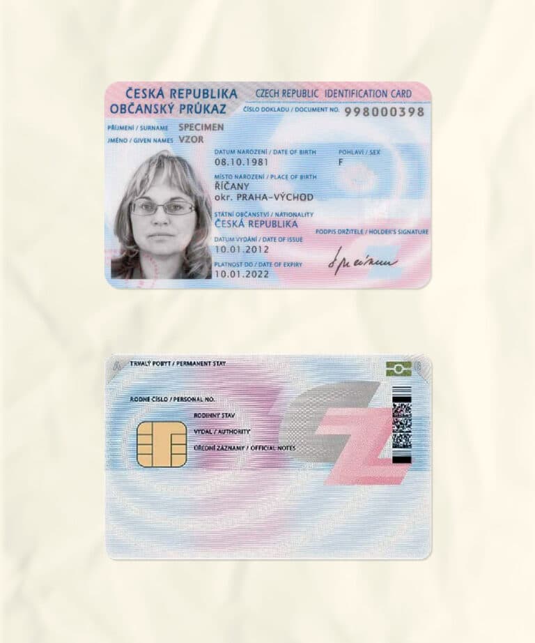 Czechia / Czech National ID Card Fake Template | download fake | Fakesample