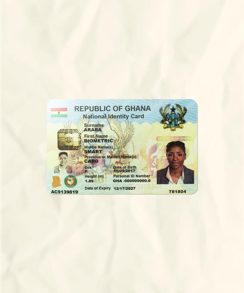 Ghana National ID Card Fake Template | download fake | Fakesample