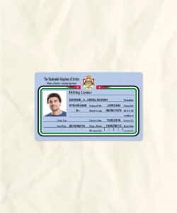 Jordan Driver Licence Fake Template | download fake | Fakesample