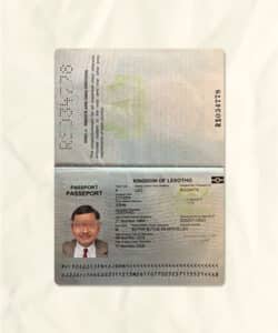Lesotho Passport Fake Template | download fake | Fakesample