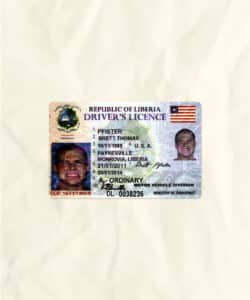 Liberia Driver Licence Fake Template | download fake | Fakesample
