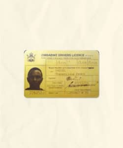 Zimbabwe Driver Licence Fake Template | download fake | Fakesample