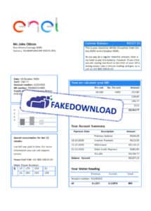 Brazil ENEL Proof Address Fake Template | download fake | Fakesample