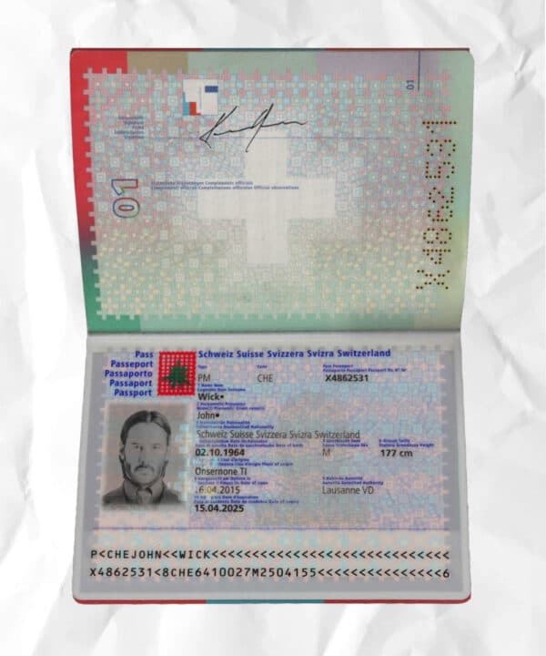Swiss Passport Fake Template | download fake | Fakesample